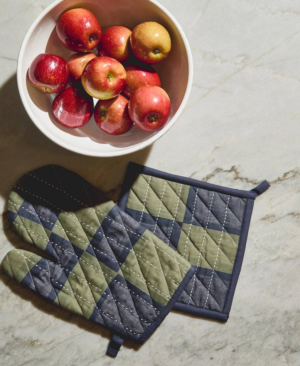 Trellis Colorblock Pot Holder - Pine – Neighbors General Store